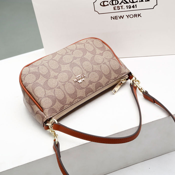 Jual Tas Branded Coach sling bag 20 cm brown Murah Kwalitas Tas Import ...