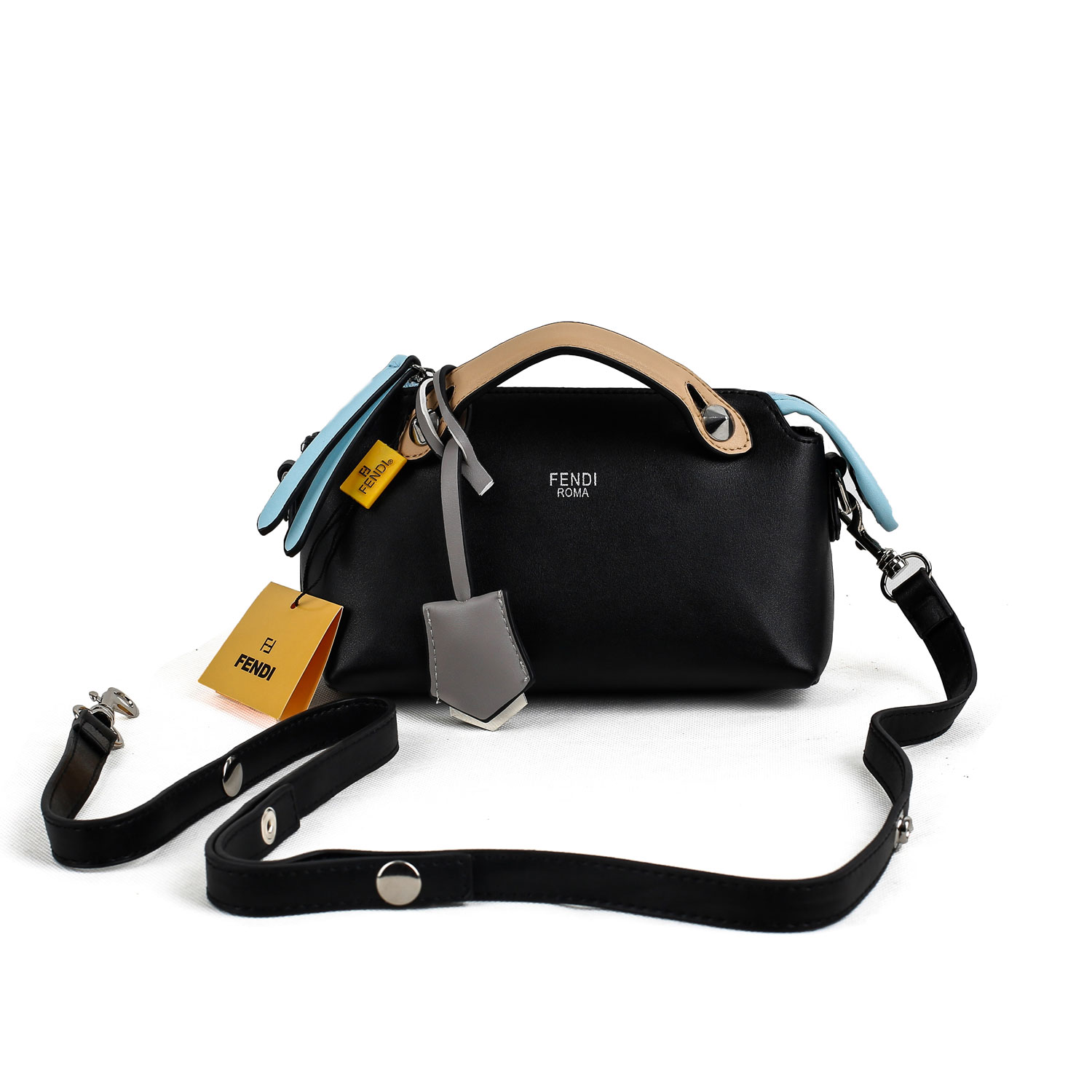 Jual Tas Branded Fendi btw multi semprem 20 cm black Murah Kwalitas Tas ...
